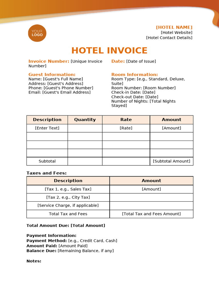 Hotel-Invoice-Format-Template | PDF