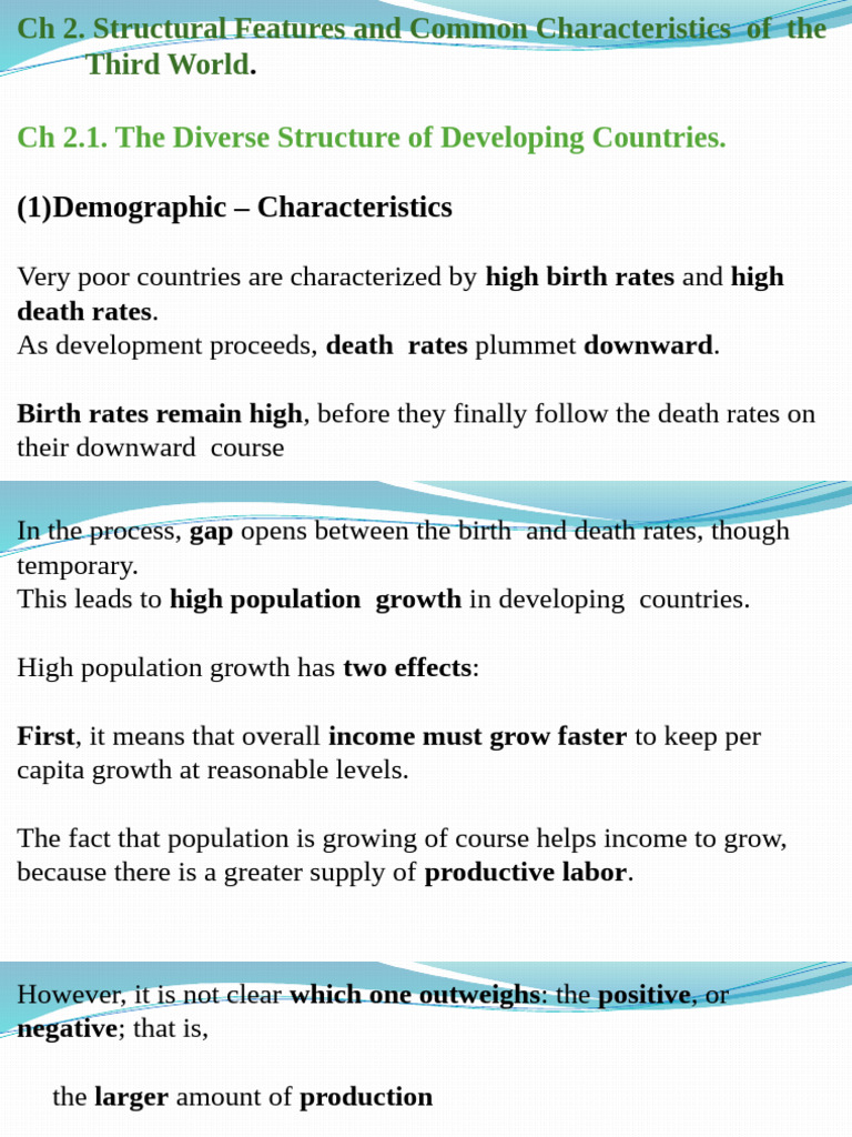 Devt Econ I CH 2 - Lecture 4 | PDF | Poverty | Poverty & Homelessness