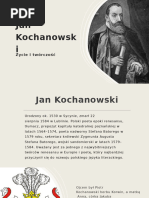 Jan Kochanowski Notatka | PDF
