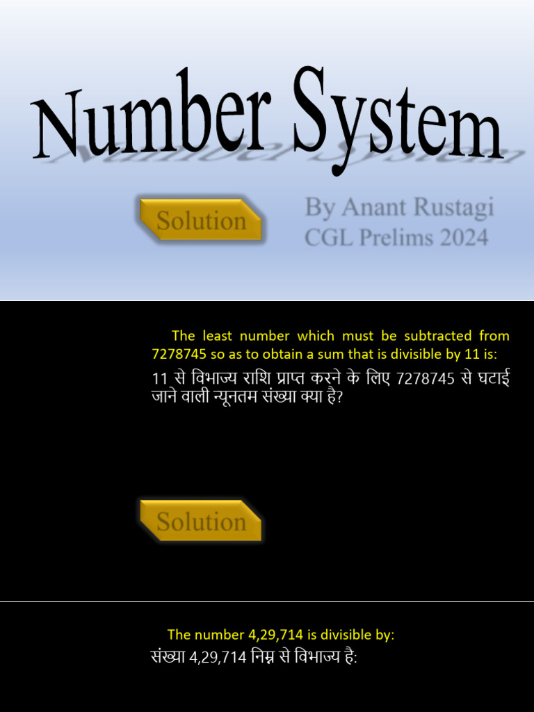 Number System - 3 | PDF