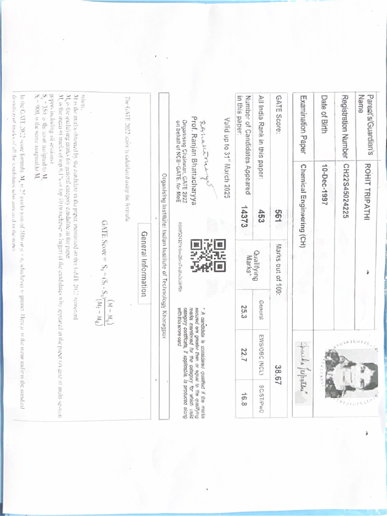 Gate Scorecard Anusha | PDF