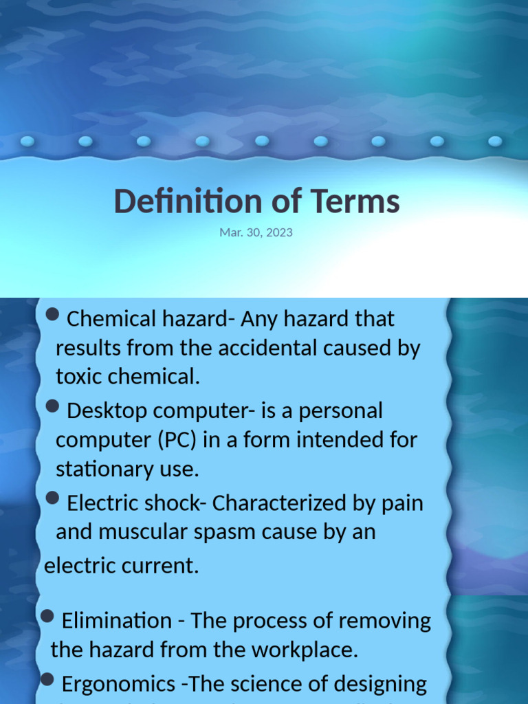 Key Definitions of Workplace Terms | PDF
