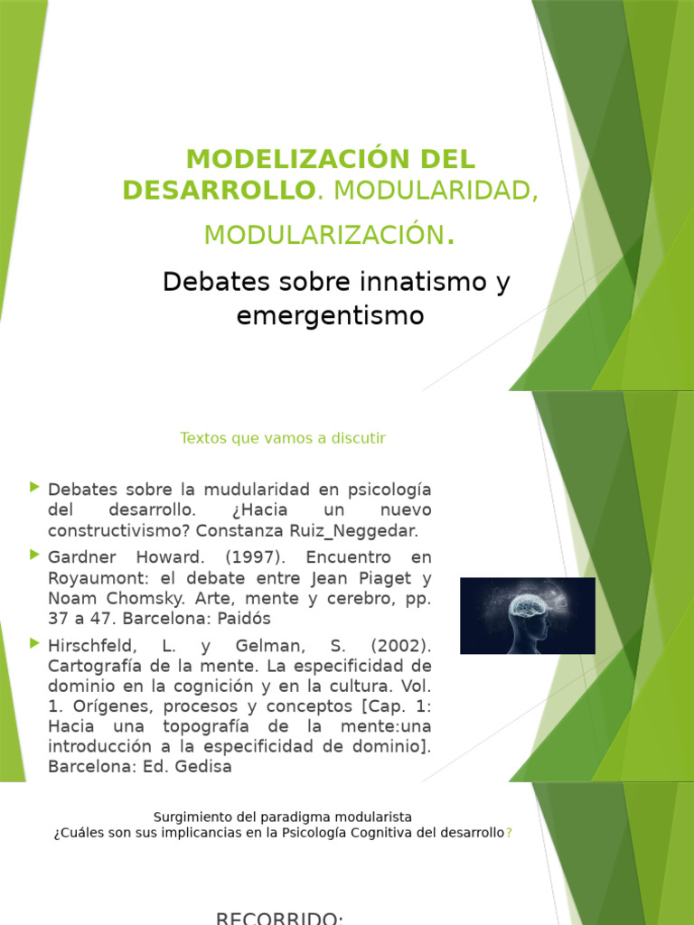 Debates sobre innatismo y emergentismo_uba | PDF | Noam Chomsky | Mente