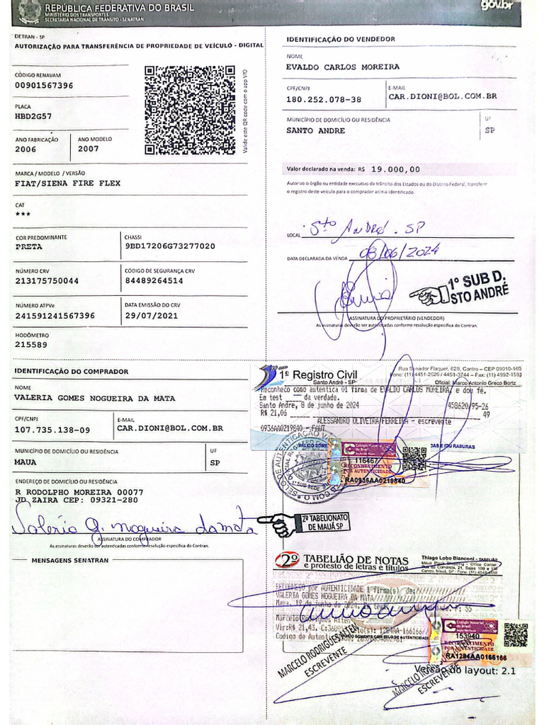 Autorização de Transferencia | PDF