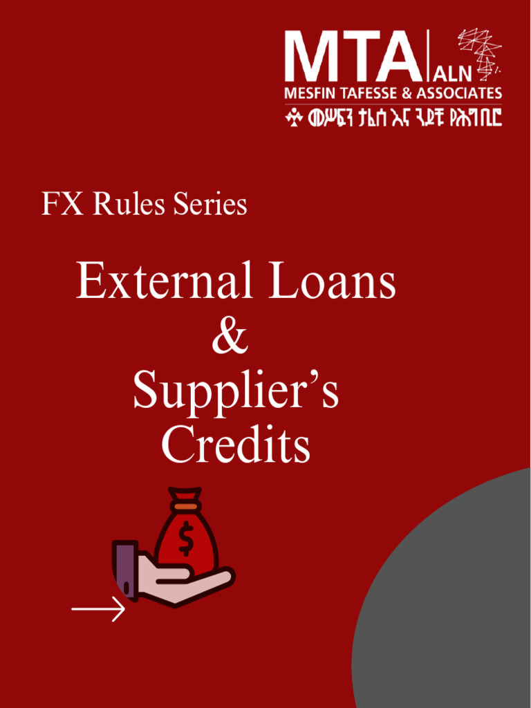 FX Rules - Series I - External Loan-1 | PDF | Loans | Debt
