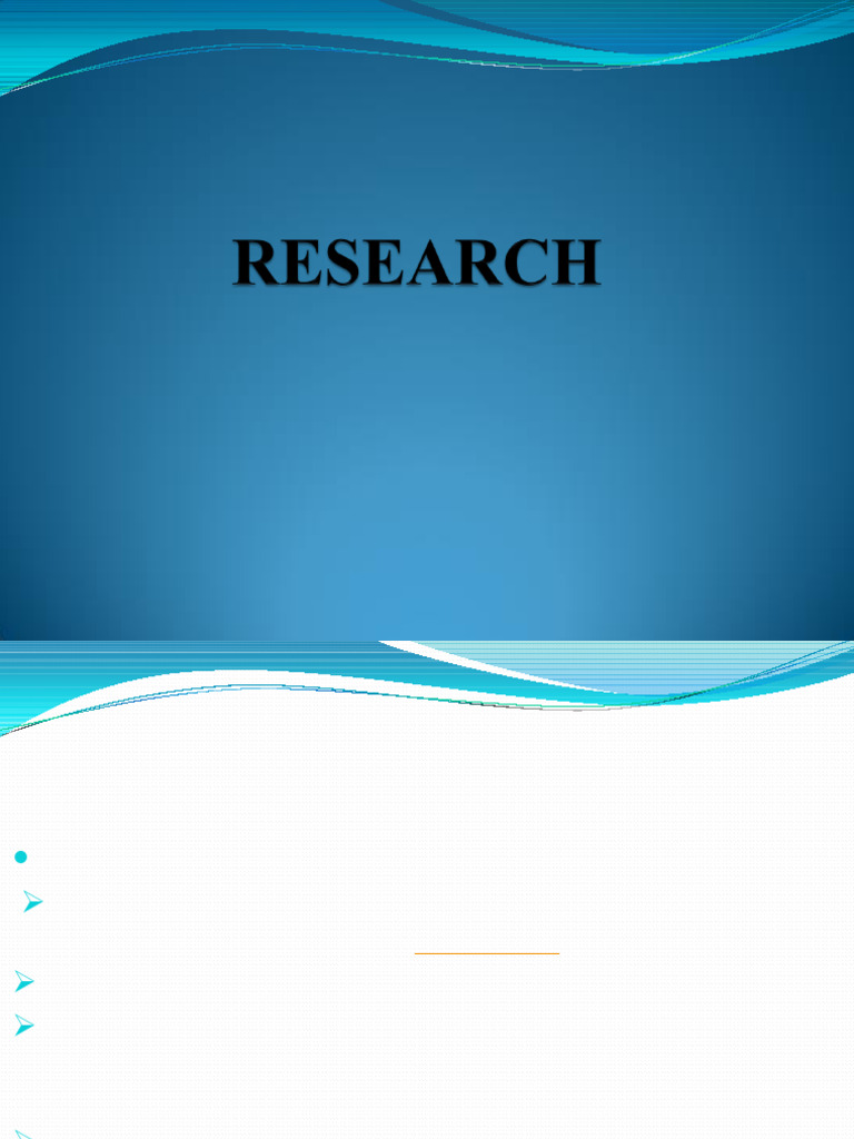 INTRODUCTION TO RESEARCH | PDF | Scientific Method | Experiment