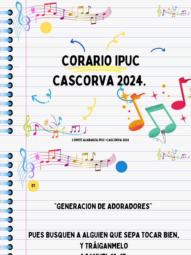 Corario Alabanza Ipuc-Cascorva 2024 | PDF | Escala (música) | Cristo (título)