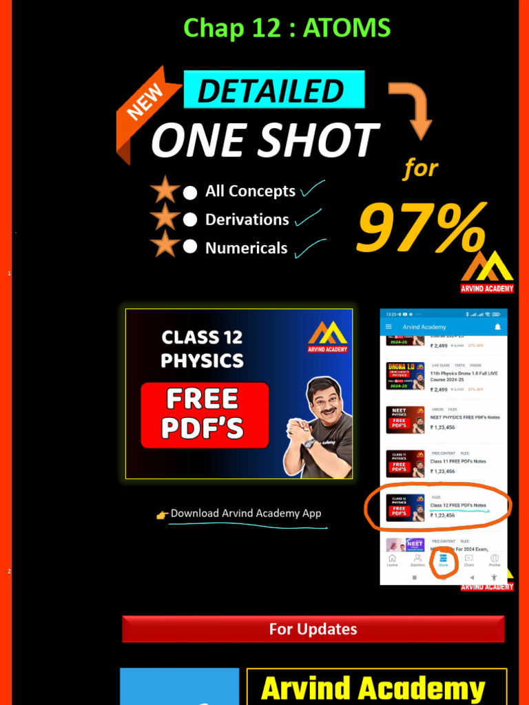 Chap 12P Atoms - 47875231 - 2025 - 01 - 04 - 20 - 07 | PDF | Emission Spectrum | Atomic Nucleus