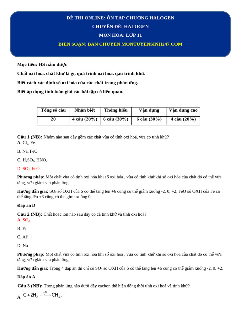 Đề L12. OXH-K | PDF