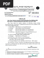 VTU Dec 2025/Jan 2026 Exam Timetable | PDF
