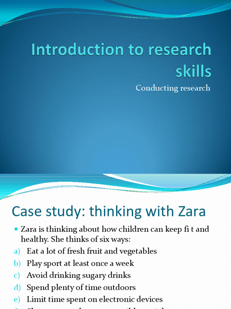Introduction To Research Skills Yr4 | PDF | Questionnaire