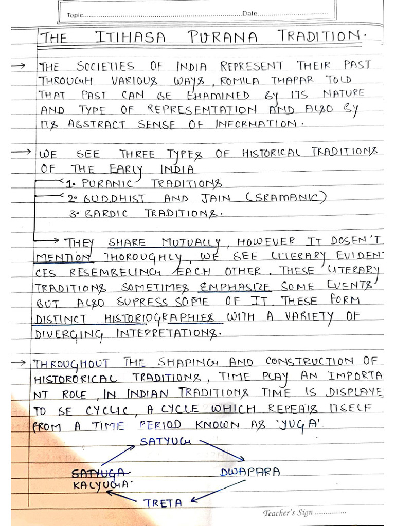 Itihasa Purana Tradition | PDF