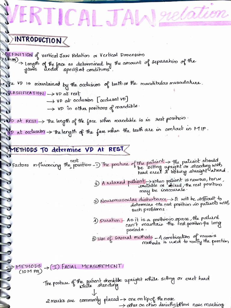 Vertical Jaw Relation | PDF