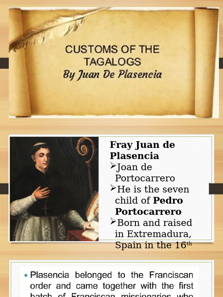 Customs of Tagalogs | PDF