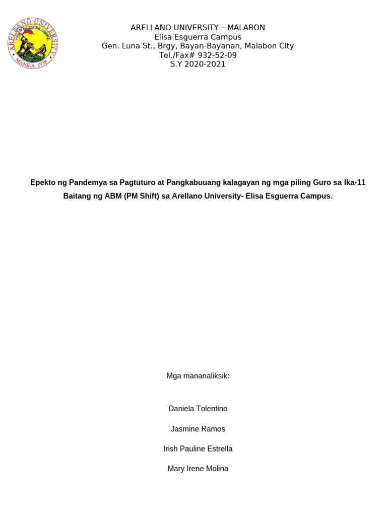 Epekto-ng-Pandemya-sa-Pagtuturo-at-Pangkabubuang-kalagayan-ng-mga-Piling-Guro-sa-Ika-11-Baitang ...