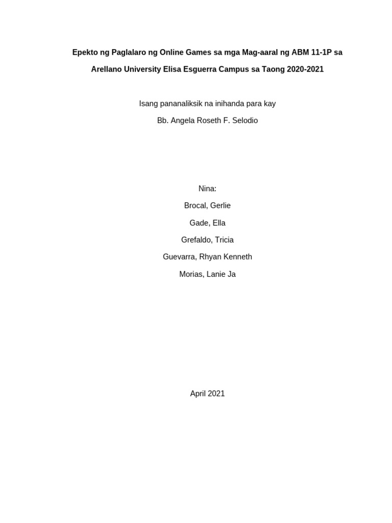 Guevarra-PANANALIKSIK-ABM-1P | PDF