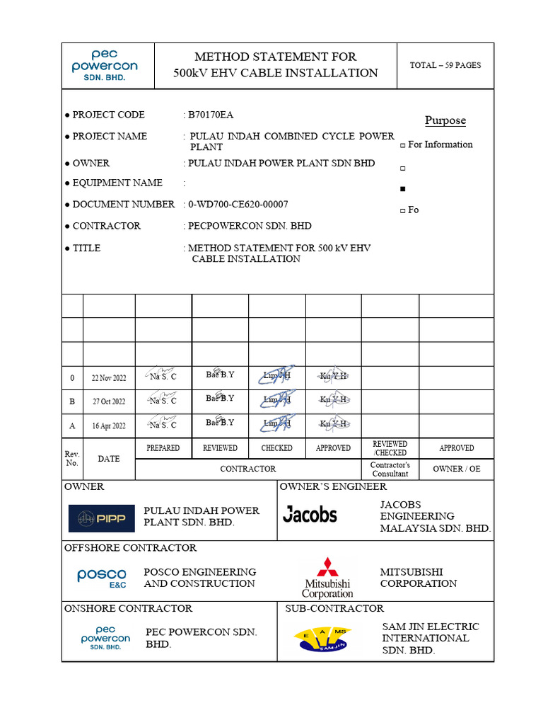 500kV EHV Cable Installation Guide | PDF | High Voltage | Insulator (Electricity)