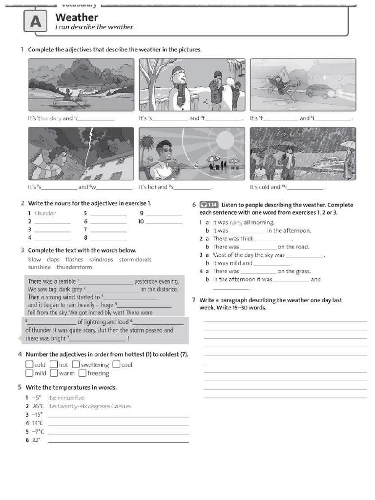 Unit 2 Weather | PDF