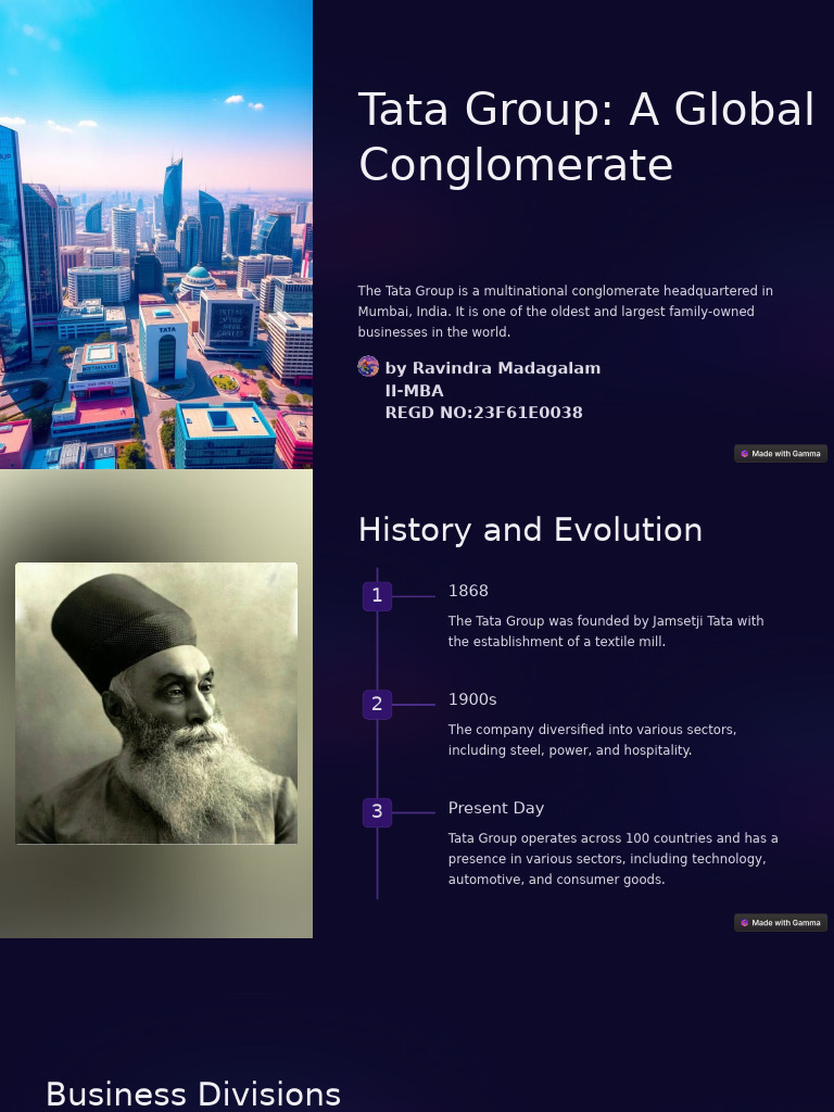 Tata Group A Global Conglomerate | PDF | Conglomerate (Company ...