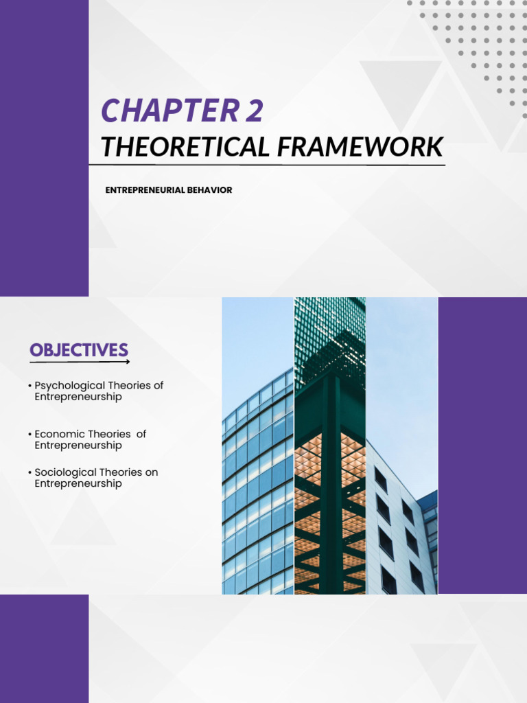 Chapter 2 Entrepreneurial Behavior THEORETICAL FRAMEWORK | PDF | Entrepreneurship | Self Efficacy
