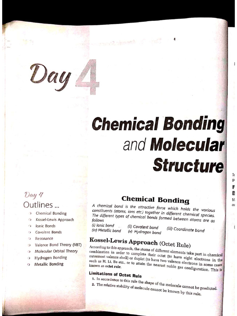 Chapter 4 - Chemical Bonding and Molecular Structure | PDF