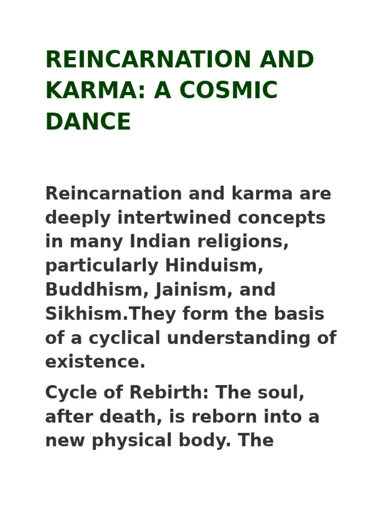 Reincarnation | PDF
