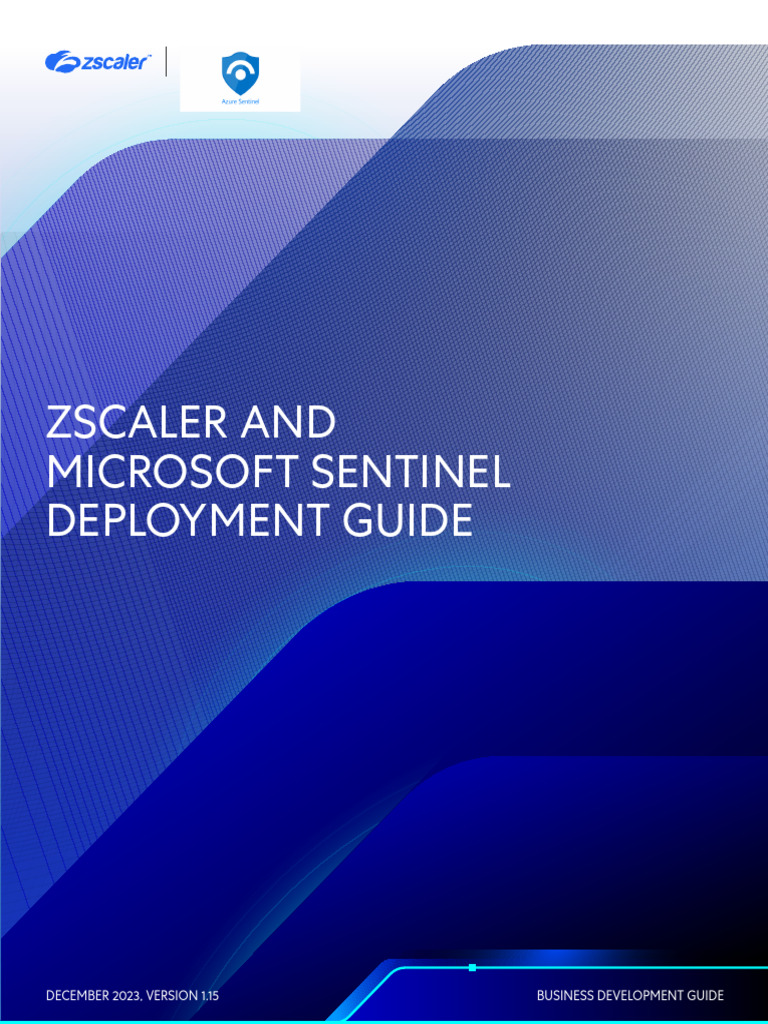 Zscaler & Microsoft Sentinel Guide | PDF | Microsoft Azure | Cloud ...