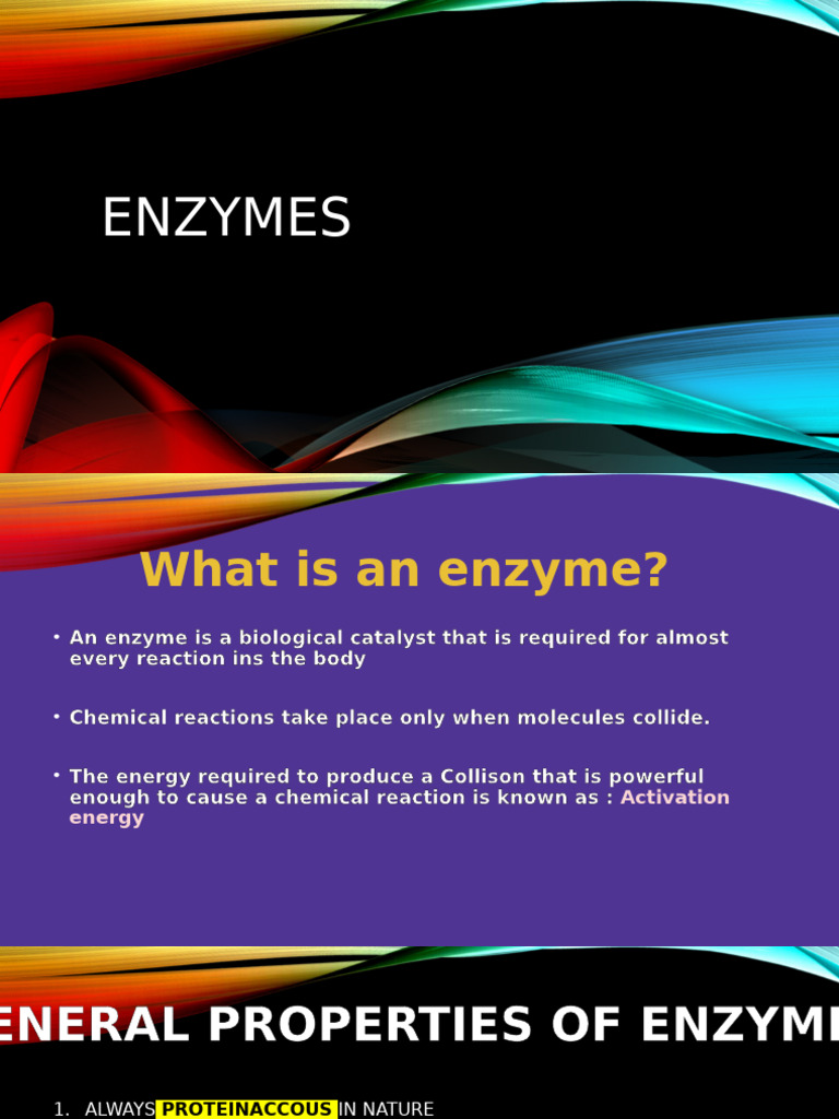 Enzymes | PDF | Enzyme | Enzyme Assay