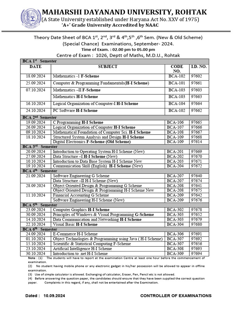 4 - 09-11-2024 - 11-50-56 - BCA 1st, 2nd, 3rd & 4th, 5th, 6th Sem. (New & Old Scheme) Special ...