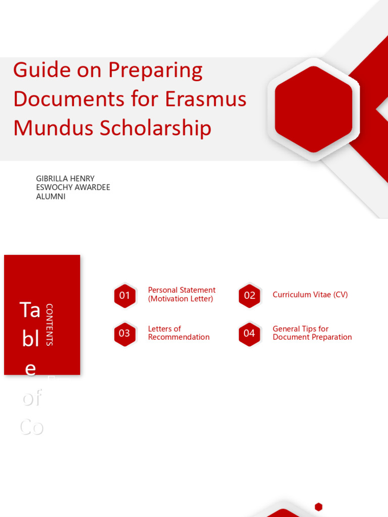 Guide On Pre-Erasmus Application (Henry) | PDF | Proofreading | Motivation