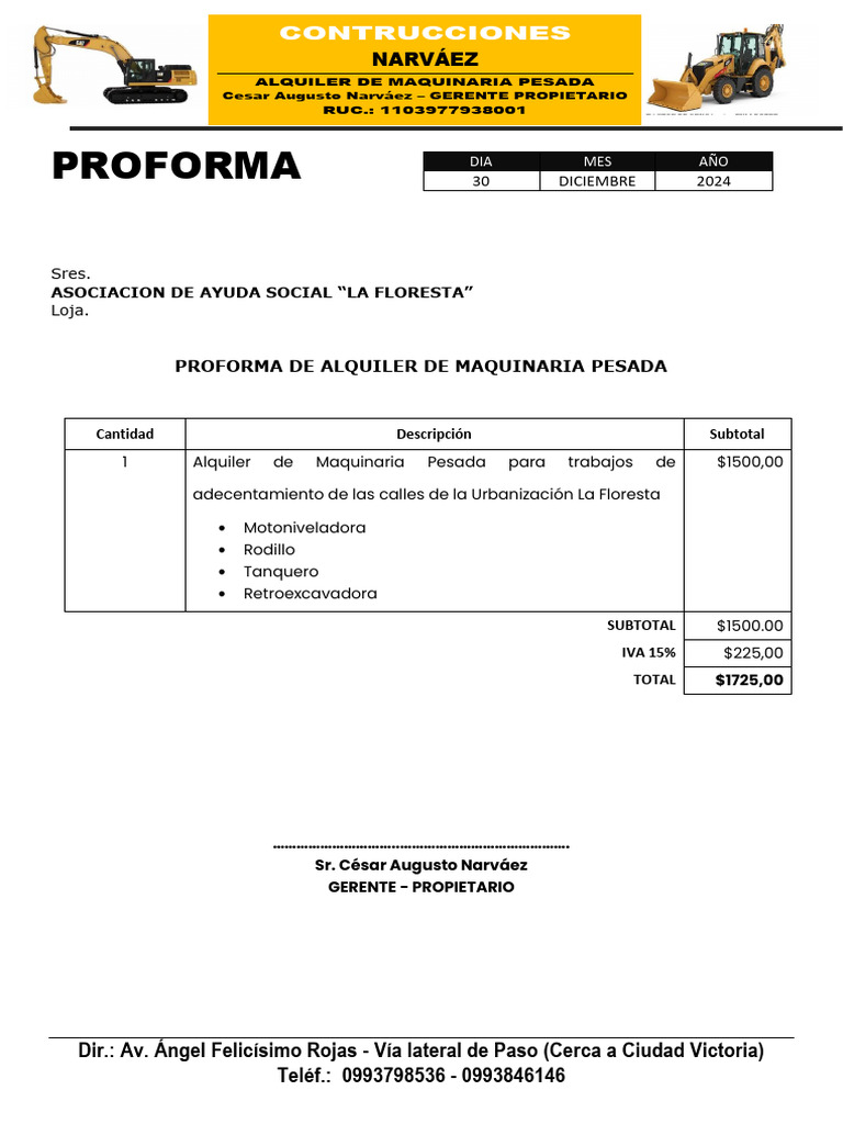 PROFORMA | PDF