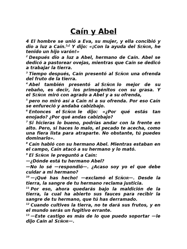 Cain y Abel | PDF
