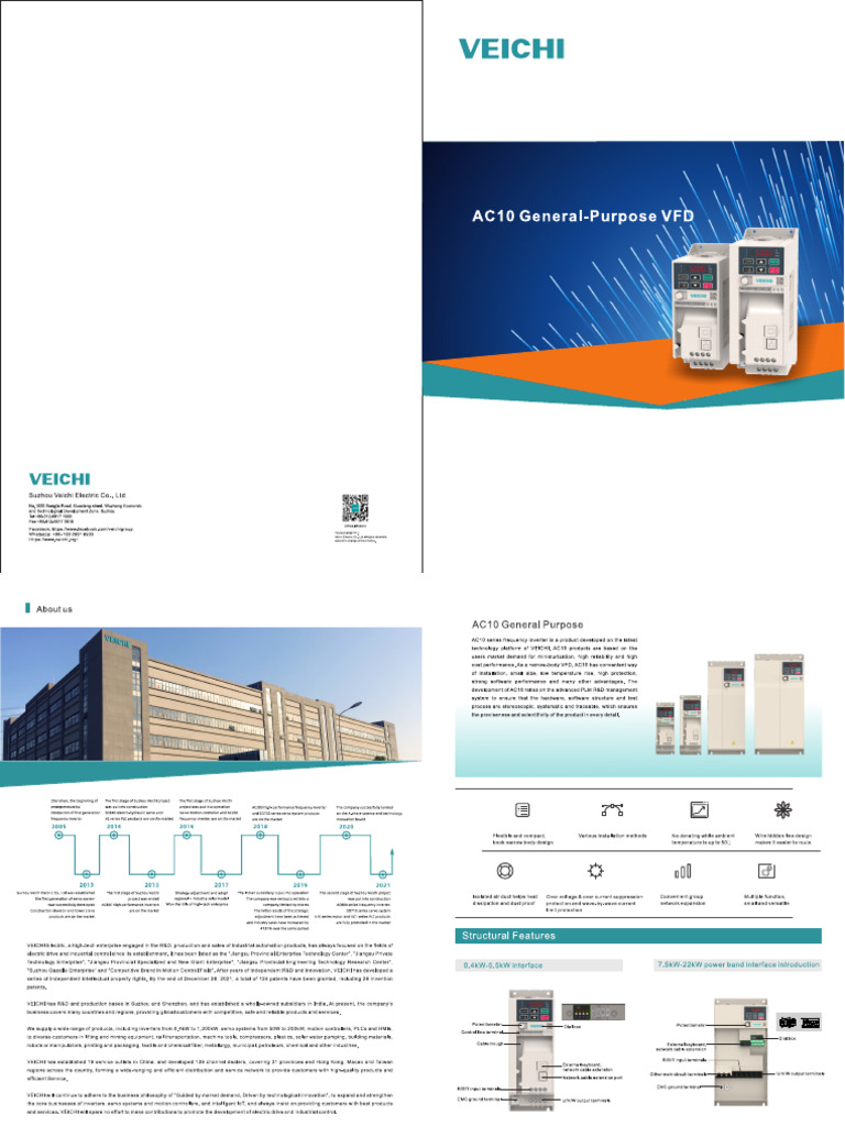 Ac10 Series Frequency Inverter Technical Catalog v1.2 1 | PDF