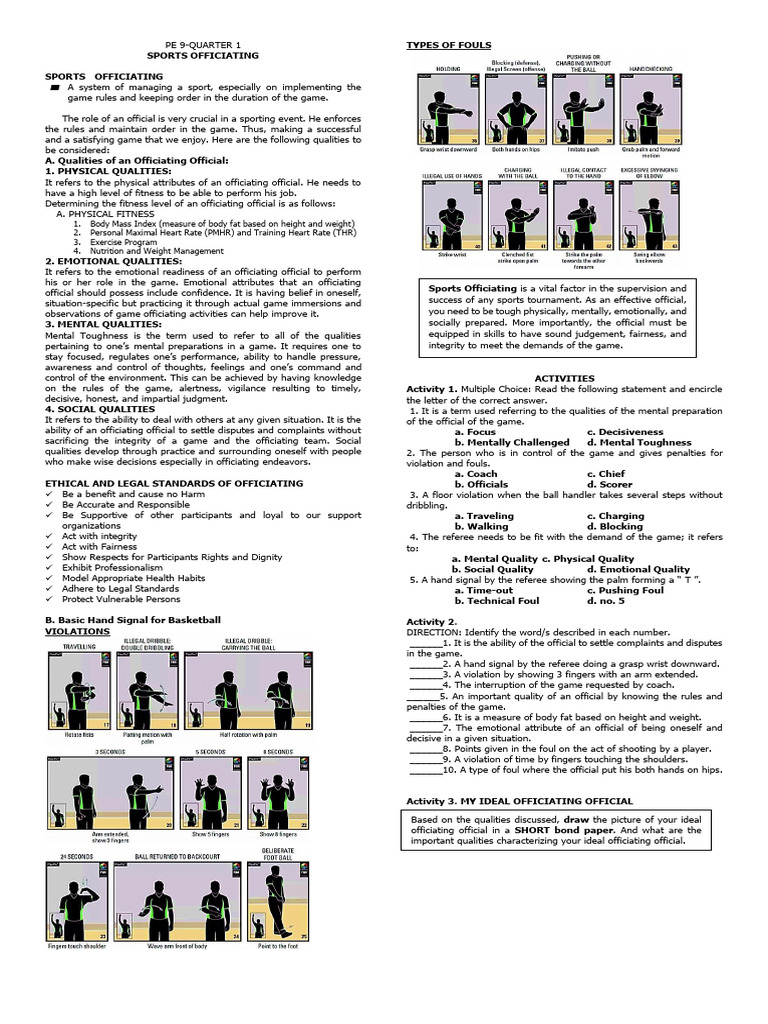 PE 9-Q1-LESSON | PDF | Physical Fitness | Sports