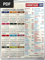 Government Calendar 2026 | PDF