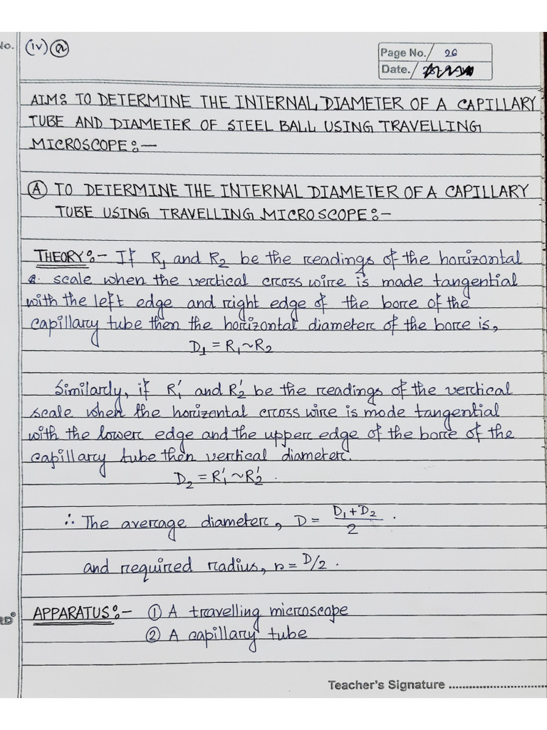 Travelling Microscope | PDF