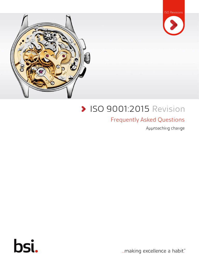 Bsi Iso 9001 Faq Sept 2014 | PDF | Iso 9000