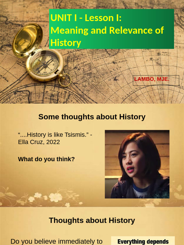 Unit I Lesson I Reading in Phil. Hist | PDF | Primary Sources | Science