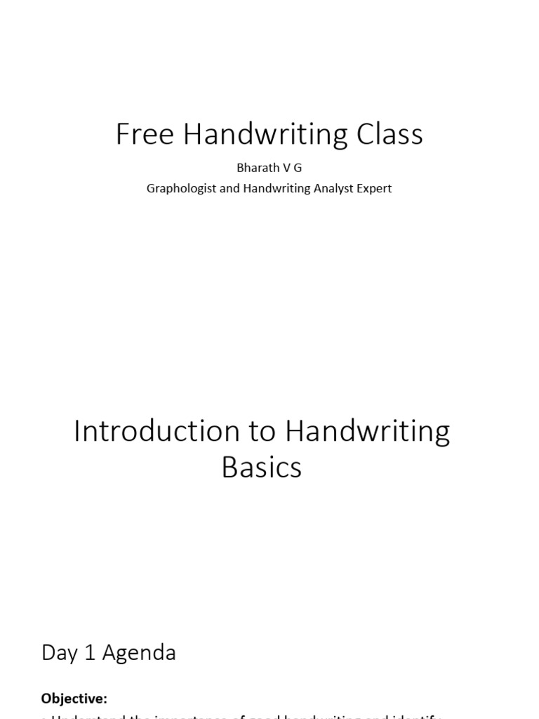 Class 1 Handwriting Improvement Guide | PDF | Psychological Concepts ...