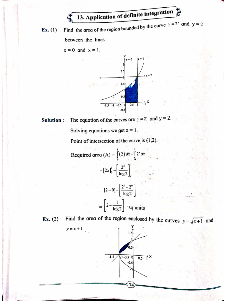 Application of Definite Integration | PDF
