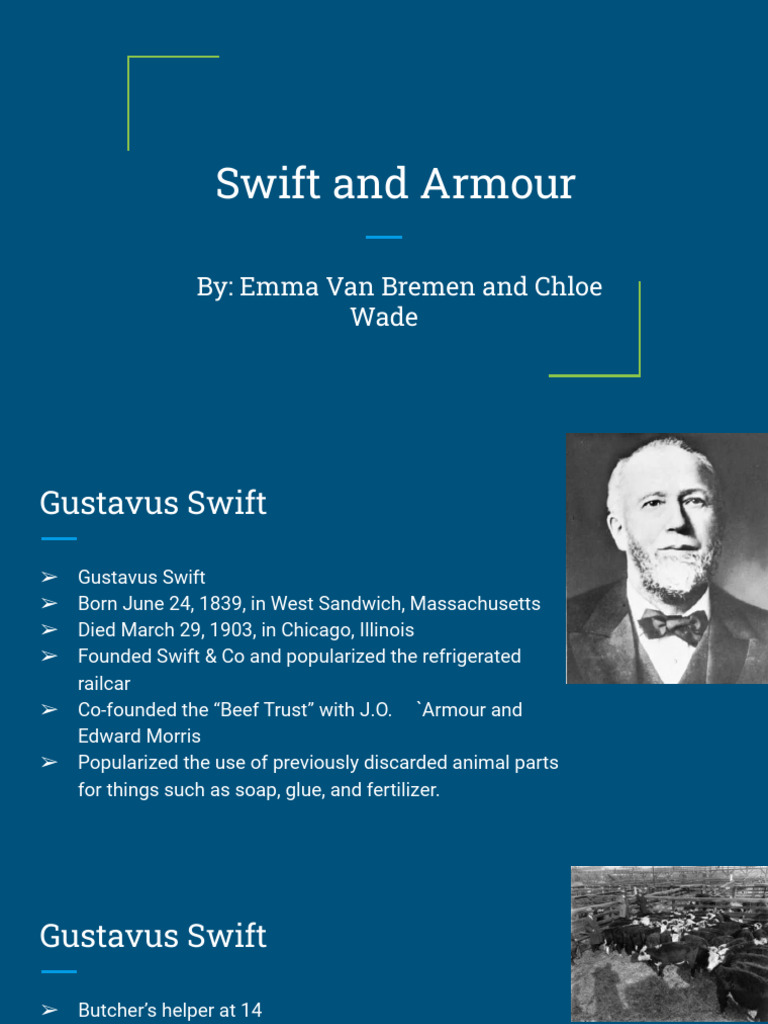 Swift and Armour project | PDF | Meat Packing Industry | Meat