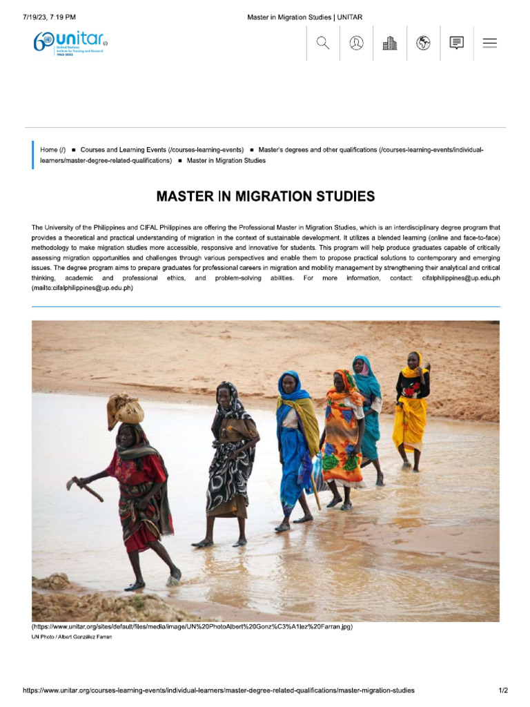 Masters - Unitar Documents (2) | PDF