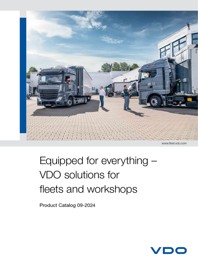 Vdo Product Catalogue Fleets and Workshops Solutions en 2024 Web | PDF ...