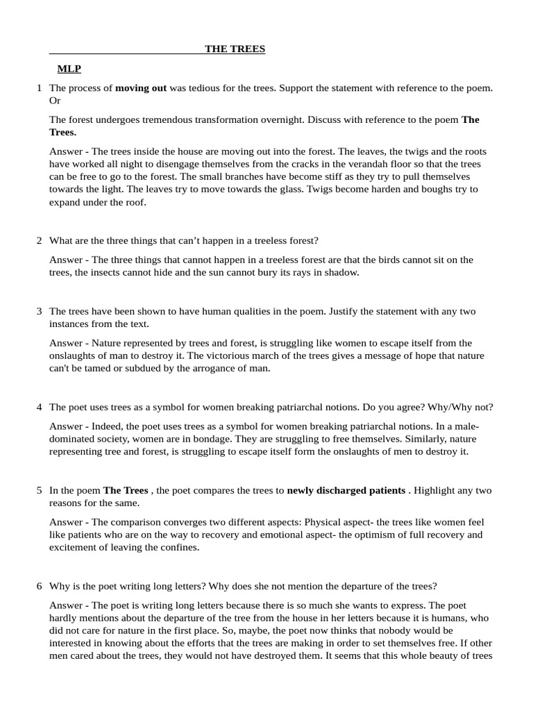 THE TREES-1 | PDF | Trees | Nature