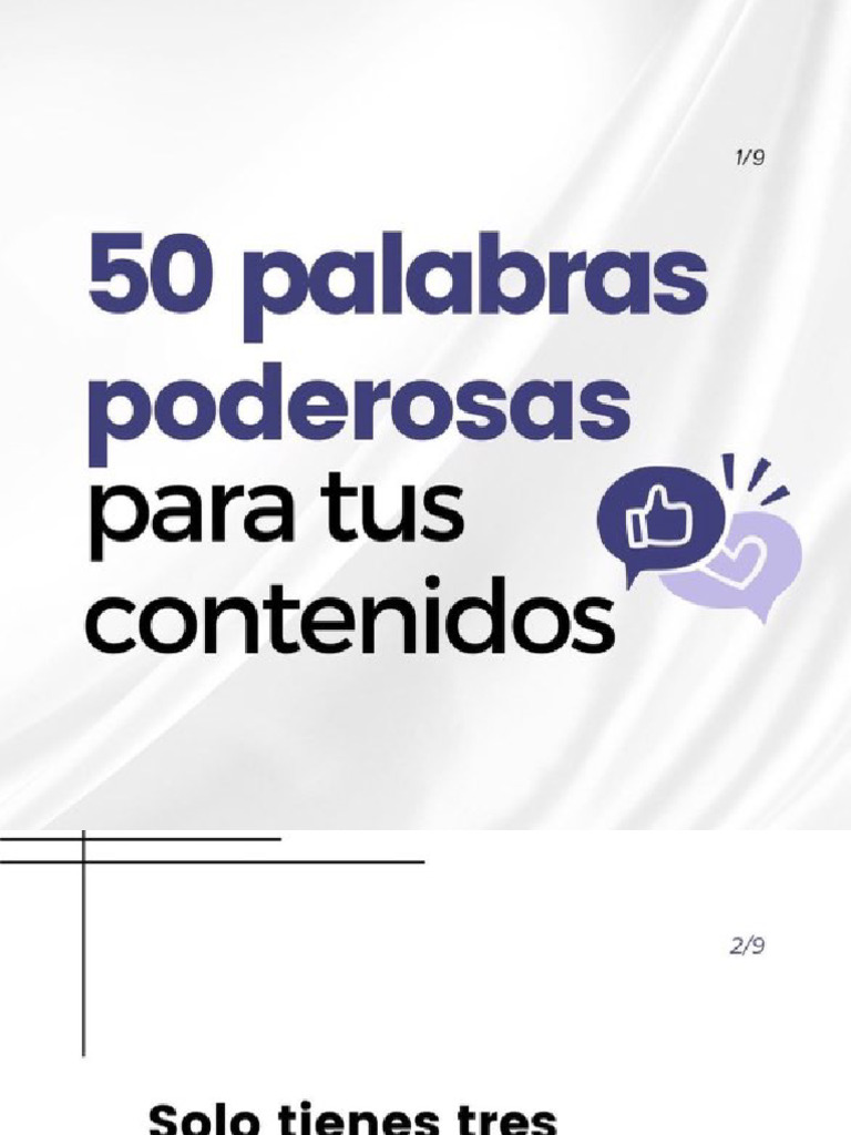 50 Palabras Poderosas | PDF
