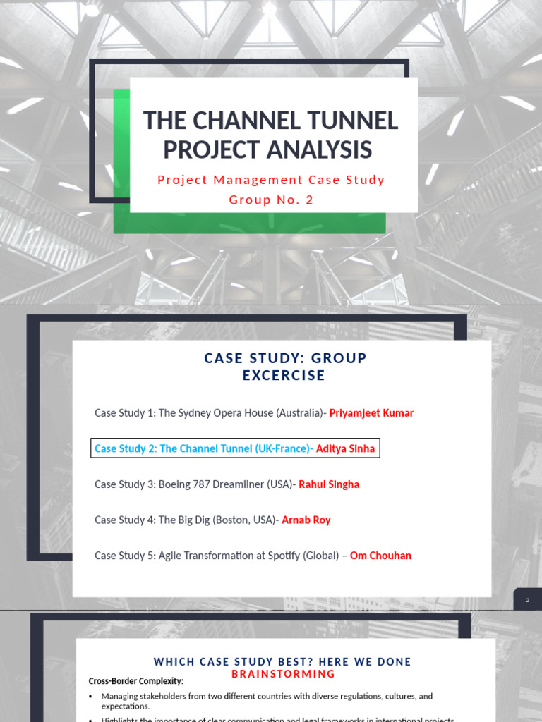 The Channel Tunnel Project Analysis | PDF | Economies