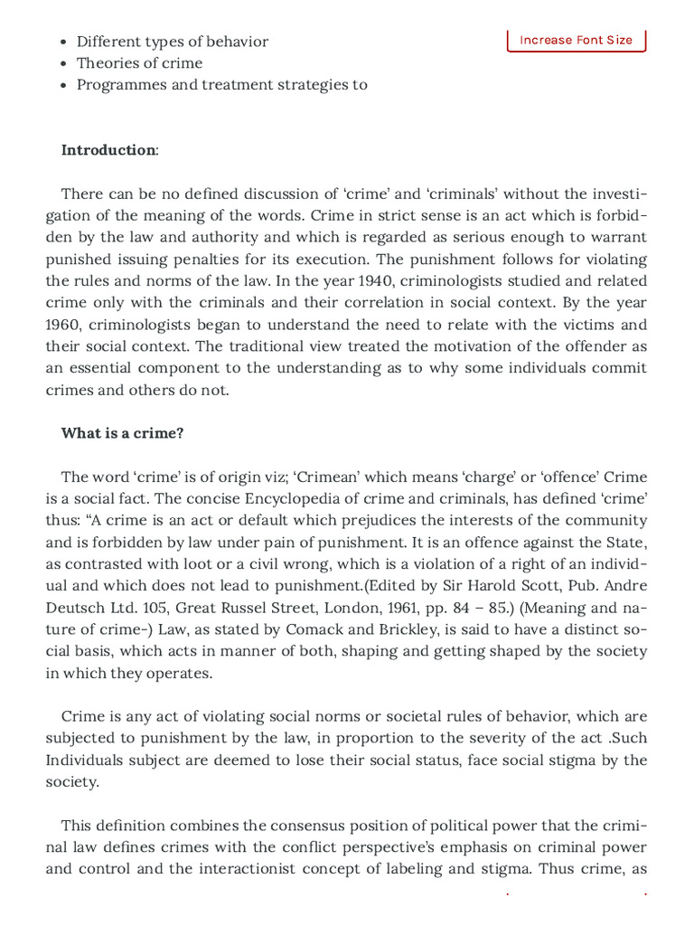 Understanding Crime: Types and Theories | PDF | Crime & Violence | Crimes
