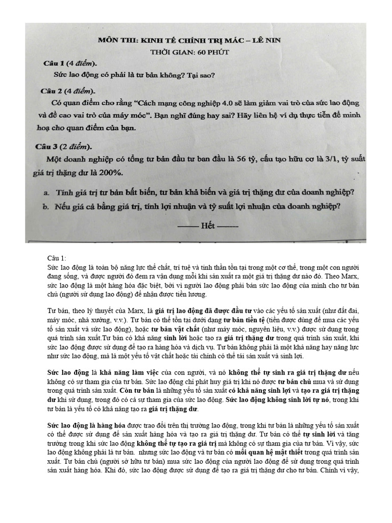 Bản sao của GIẢI ĐỀ KTCT | PDF