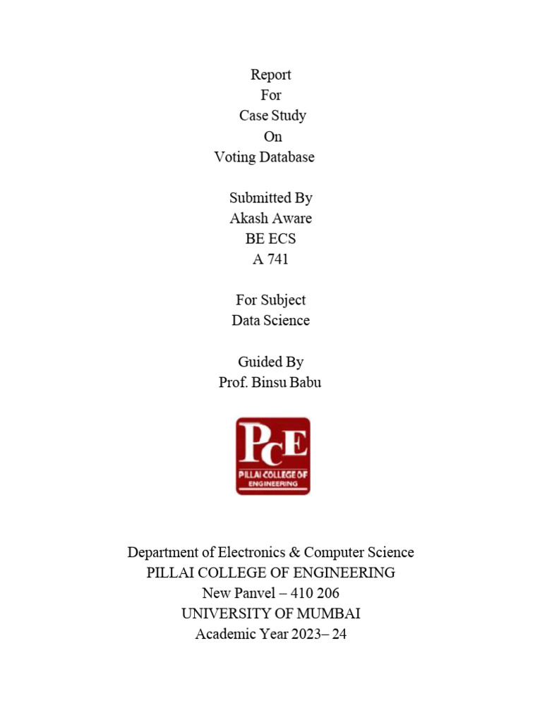 DS Case Study Akash Final | PDF | Databases | Data Management