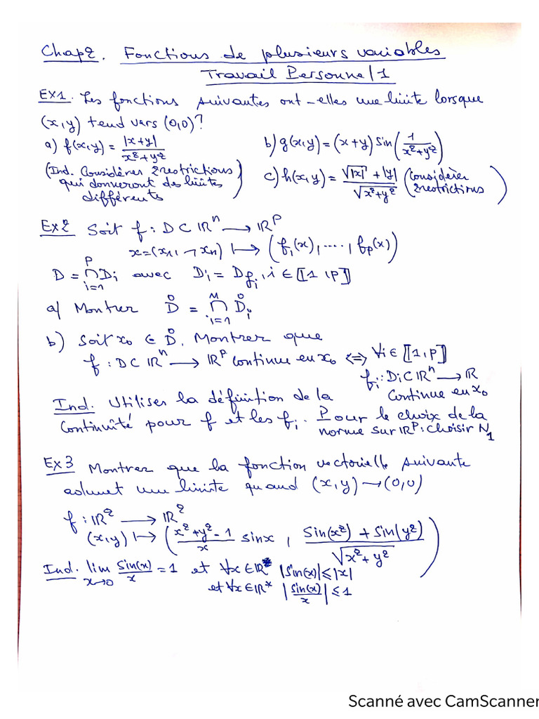 Chap2 Travail Perso 1 | PDF